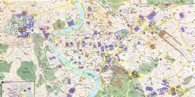 Roma arată hartă - Hărți Roma (Lazio - Italia)
