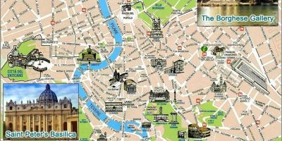 Roma arată hartă - Hărți Roma (Lazio - Italia)