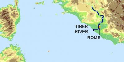 Roma arată hartă - Hărți Roma (Lazio - Italia)